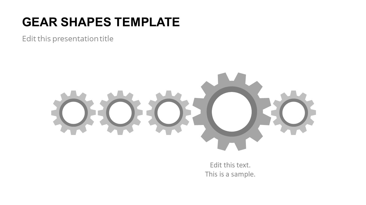 Editable Gear Shapes for PowerPoint | Slide.Market