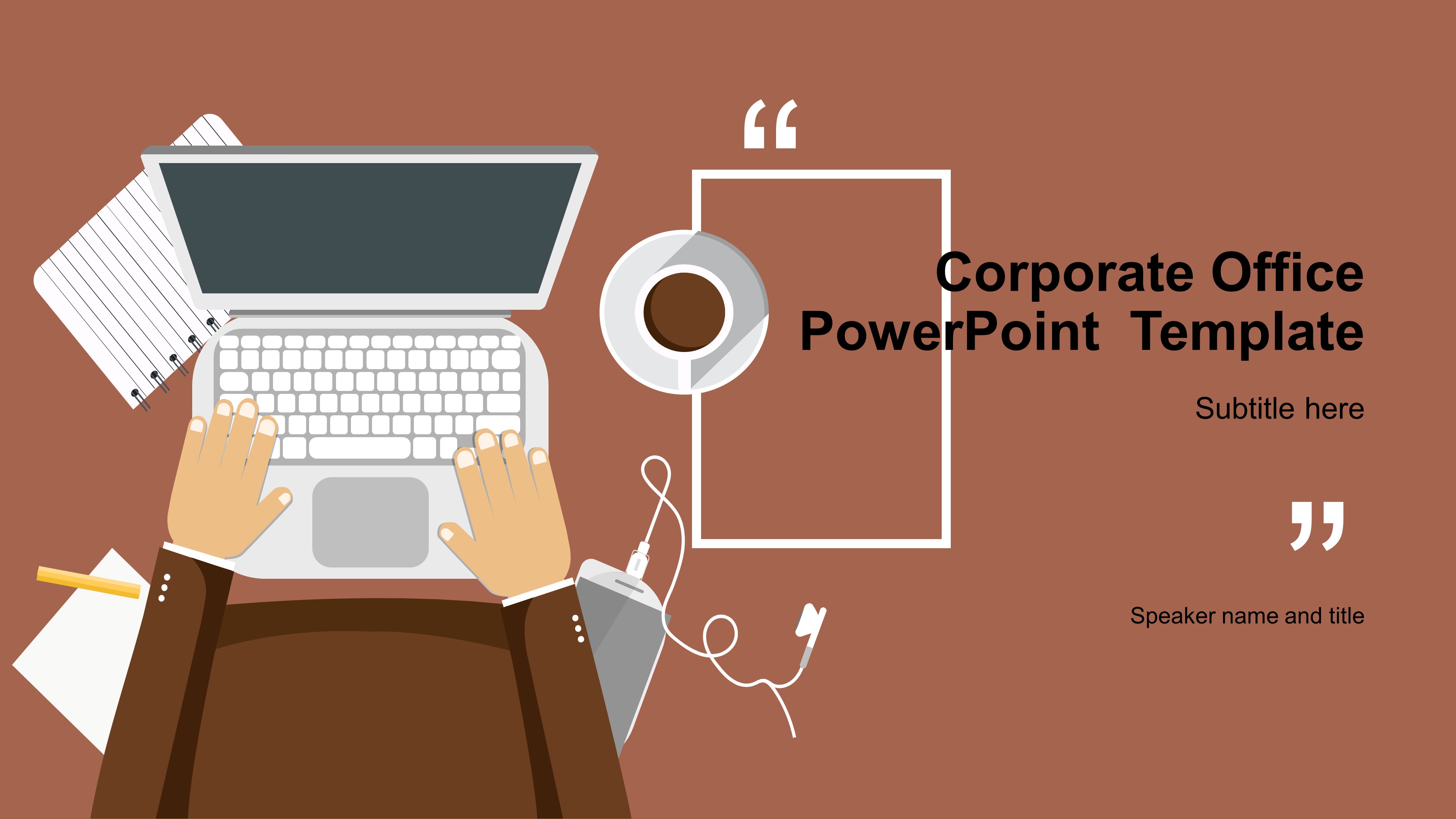 Corporate Office PowerPoint Templates Slide Market
